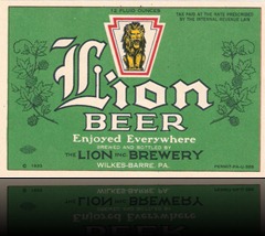Lion Brewery – Label Fun Lion Beer ~ mybeerbuzz - Wilkes-Barre Brewing ...